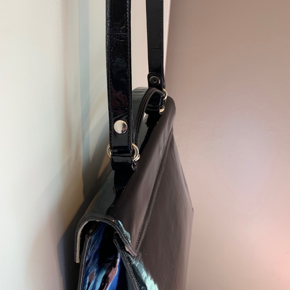 Furla | Bags | Vintage Furla Patent Leather Flip Lock Bag | Poshmark